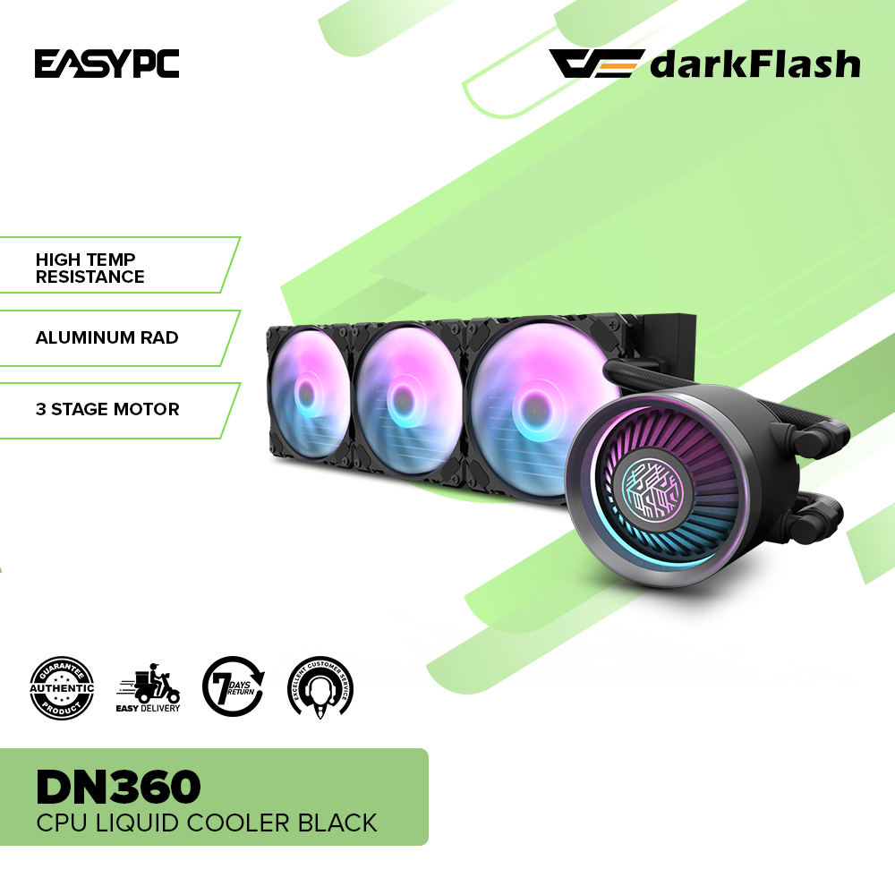 DarkFlash DN360 CPU Liquid Cooler Black – EasyPC