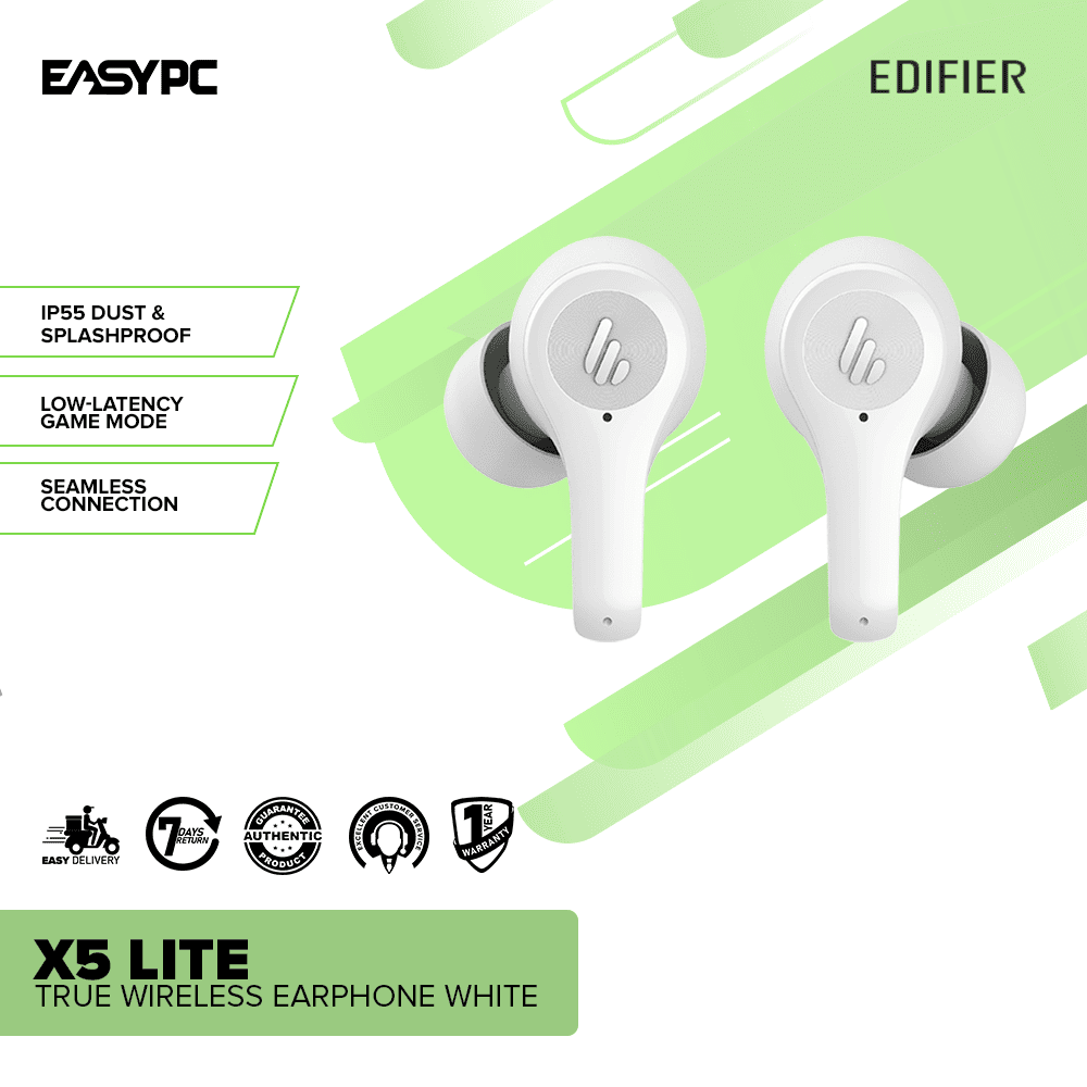 Edifier X5 Lite True Wireless Earphone White – EasyPC