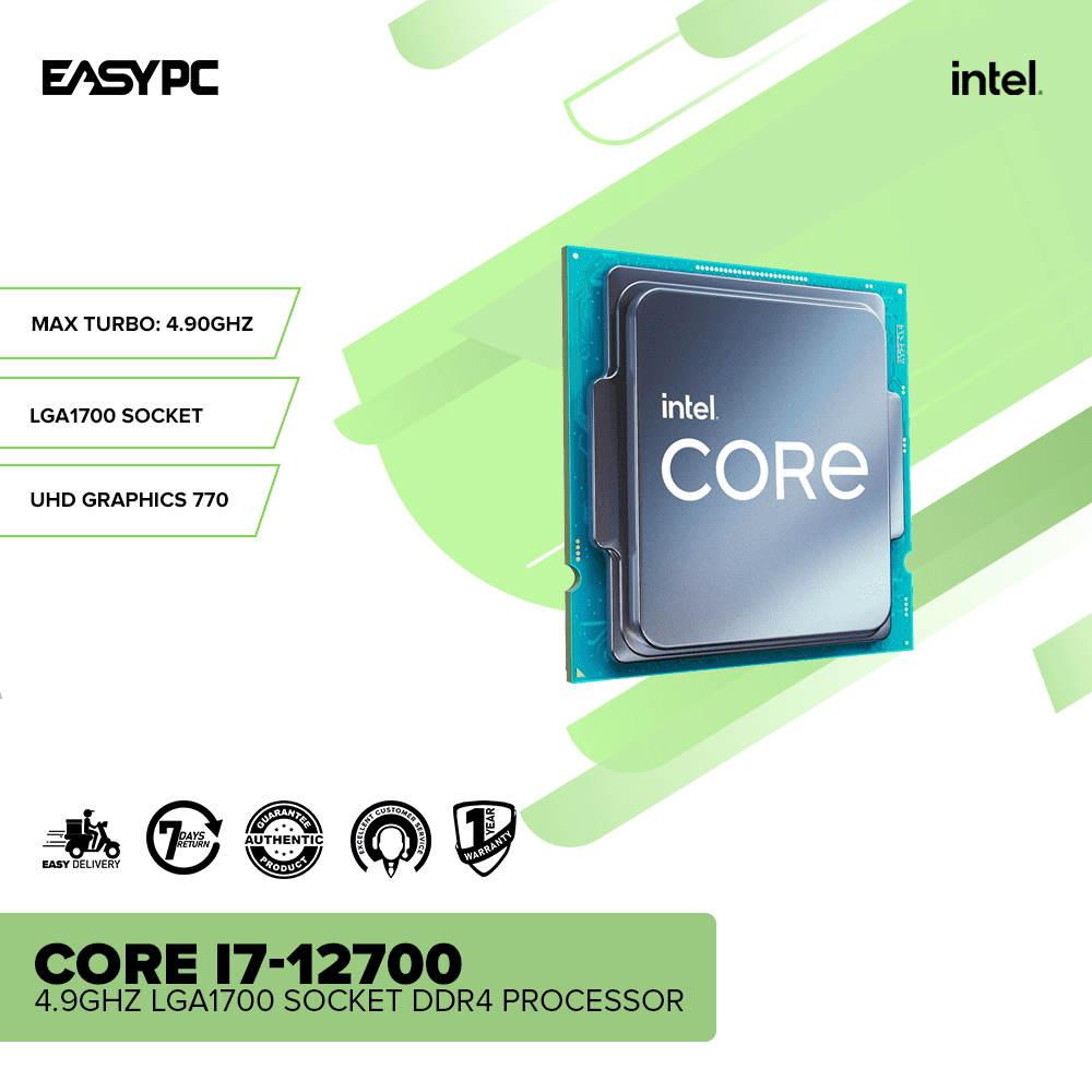 Intel Core i7-12700 4.9GHz LGA1700 Socket DDR4 Processor TTP – EasyPC