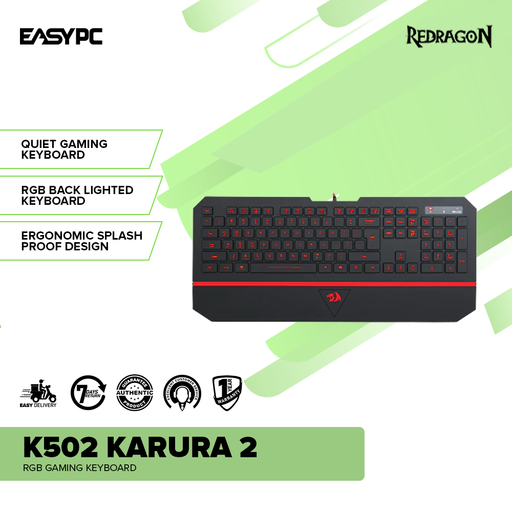 Redragon K502 KARURA 2 RGB Gaming Keyboard – EasyPC