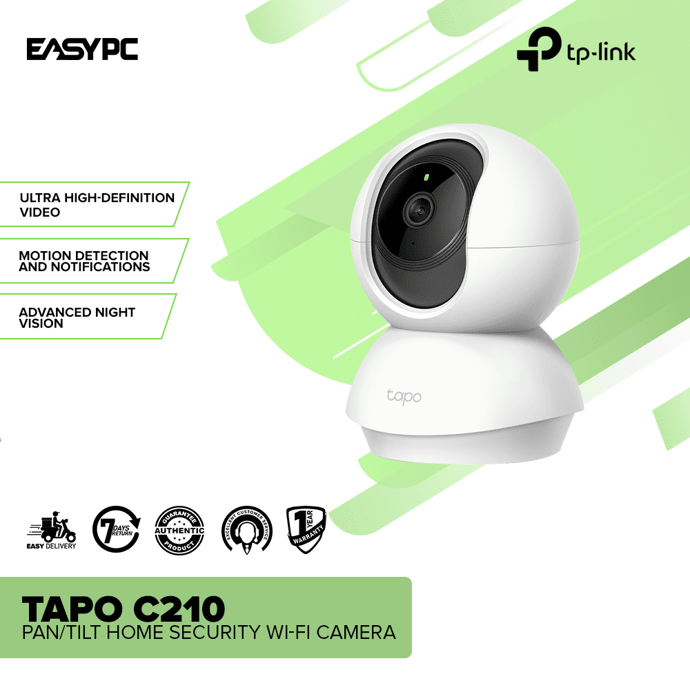 TP-Link Tapo C210 Pan/Tilt Home Security Wi-Fi Camera – EasyPC