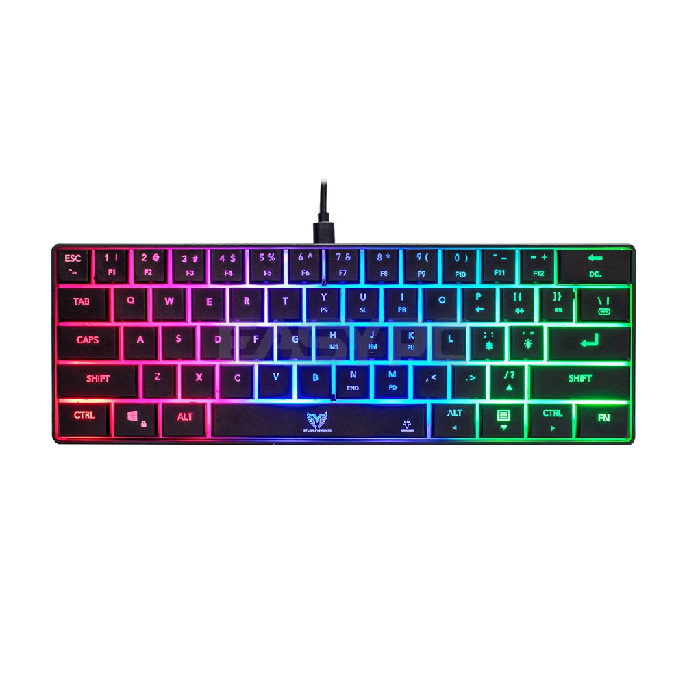 STARWAVE SW-MK06 Membrane Gaming Keyboard Rainbow Backlit 61 Keys – EasyPC
