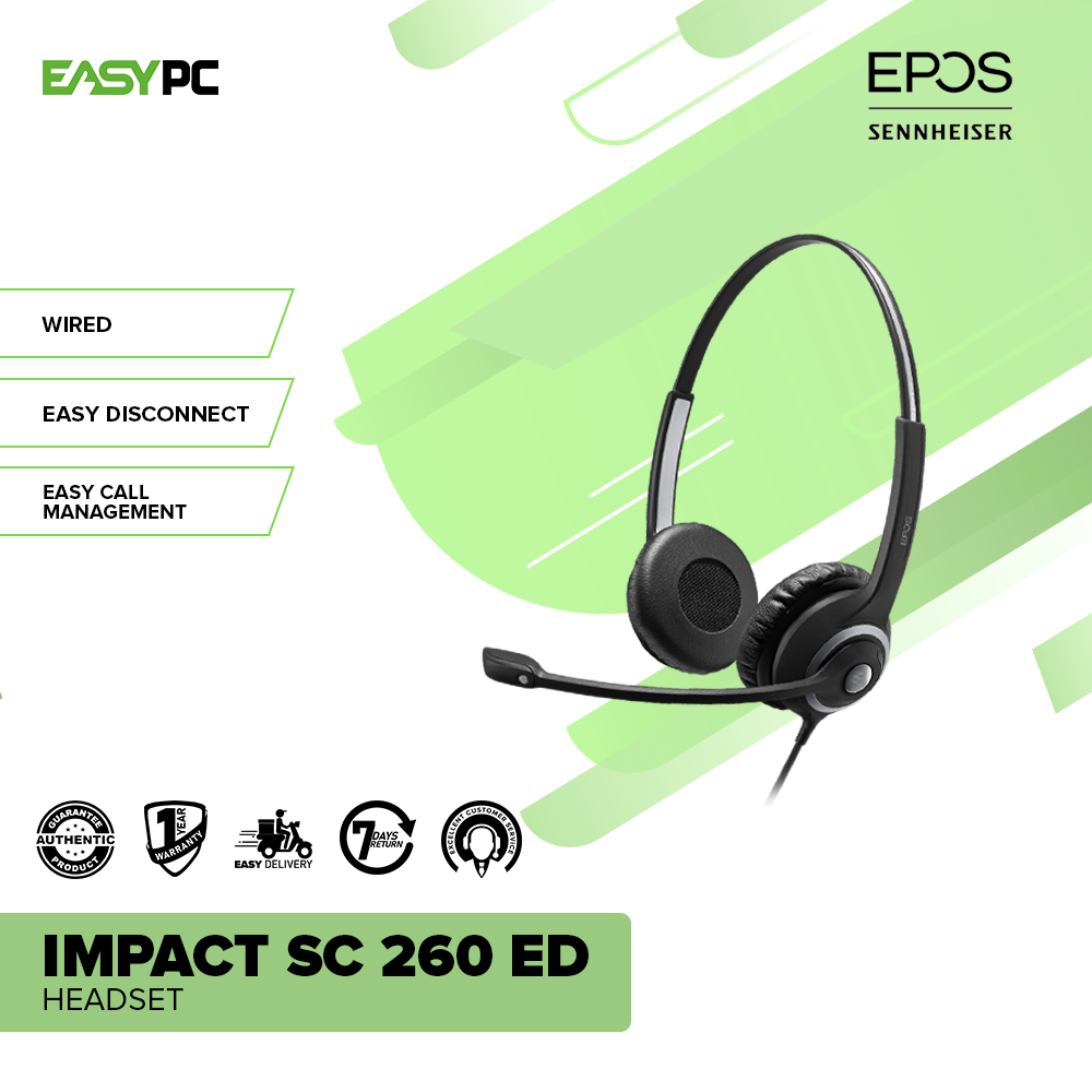 EPOS Sennheiser Impact SC 260 ED Headset – EasyPC