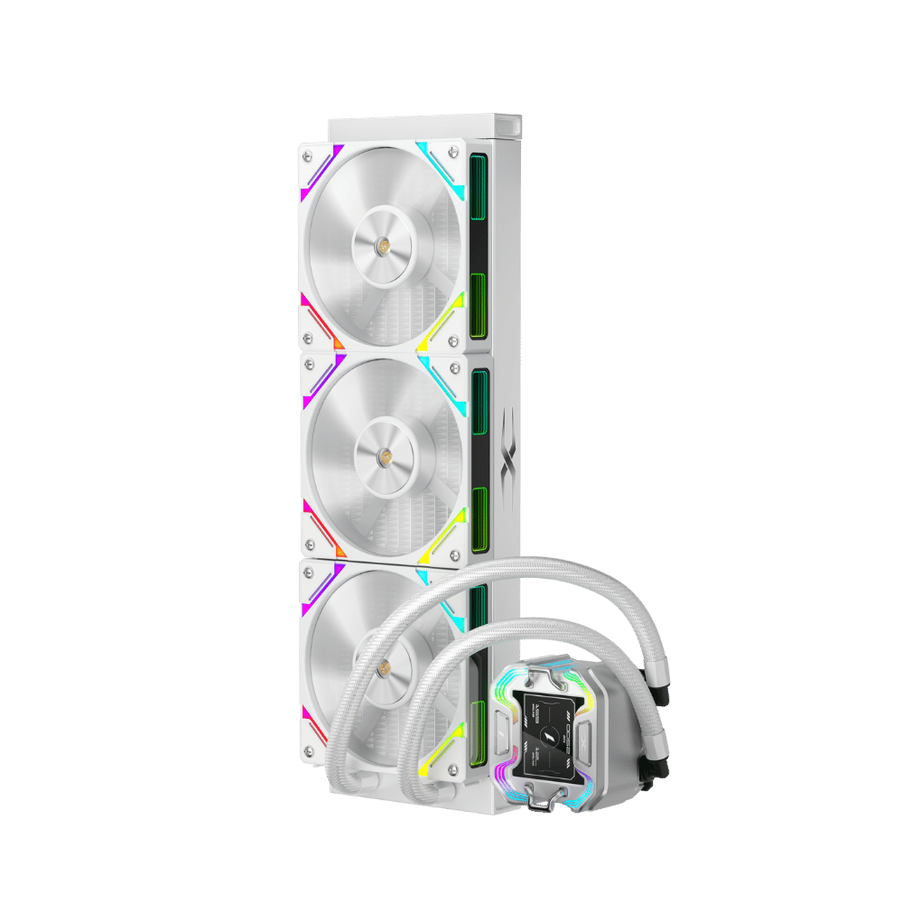 1stplayer X-Starship 240 RGB with LCD CPU Liquid Cooler White – EasyPC