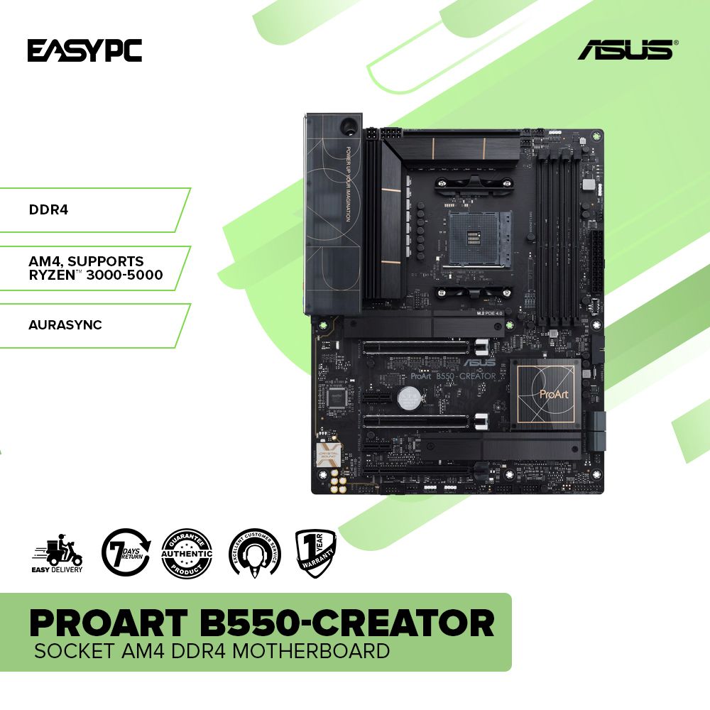 ASUS ProArt B550-Creator AM4 DDR4 ATX Motherboard – EasyPC