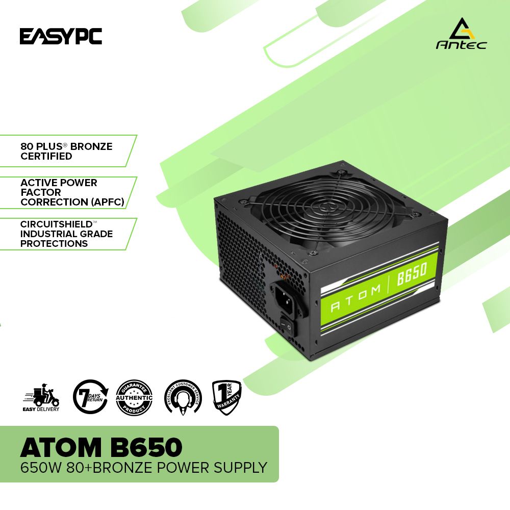 Antec ATOM B650 650W 80+ Bronze PSU Power Supply – EasyPC