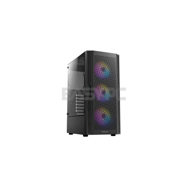 Antec AX20 Mid Tower Tempered Glass Side Panel Gaming PC Case Black ...