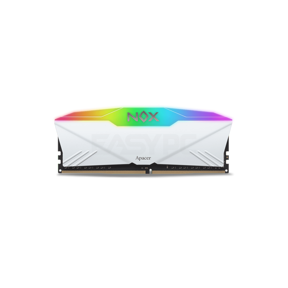 Apacer NOX AH4U16G32C28YNWAA-2 16gb 2x8 3200mhz Ddr4 RGB Memory White – EasyPC