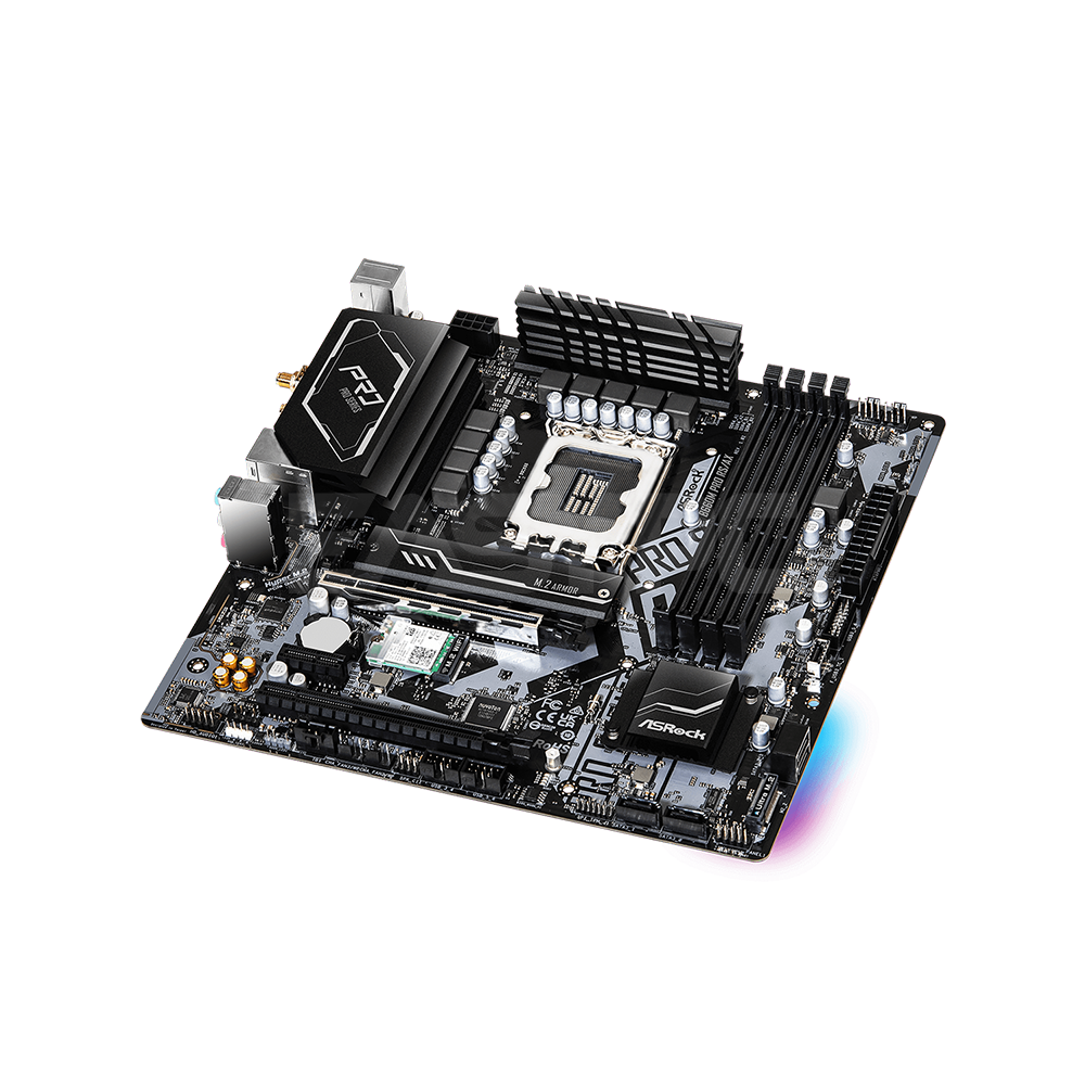 Asrock B660m Pro Rs Motherboard Intel Socket 1700 12th Gen Ddr4 Micro