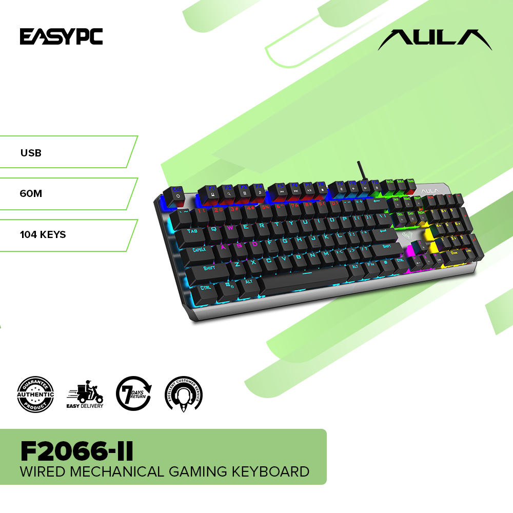 Aula F2066-II Wired Mechanical Gaming Keyboard – EasyPC