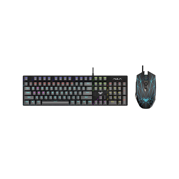 Aula T640 Mechanical wired Gaming Keyboard & Wired Gaming Mouse Combo ...