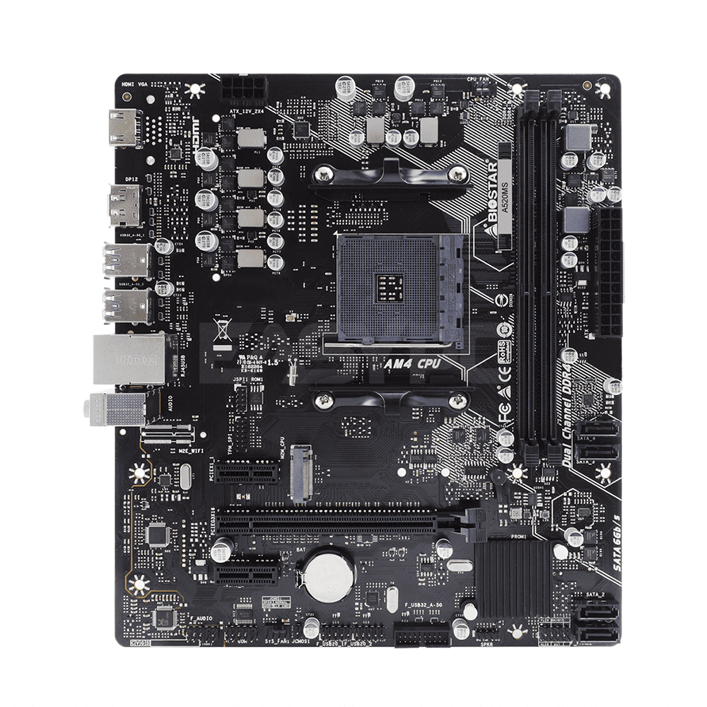 Biostar A520MS Socket Am4 DDR4 Motherboard – EasyPC
