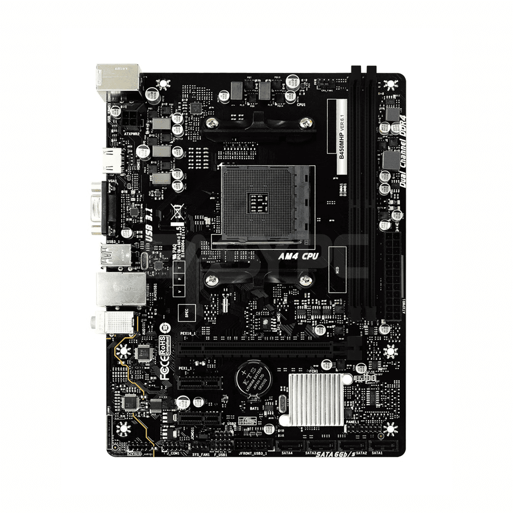 Biostar B450MHP Socket Am4 DDR4 Motherboard – EasyPC