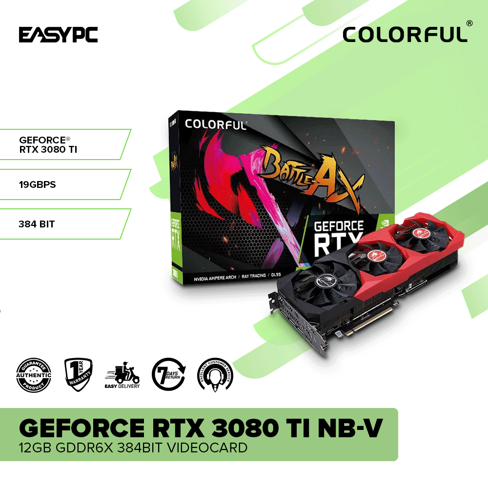 COLORFUL GEFORCE RTX 3080 Ti NB-V 12GB GDDR6X 384BIT Videocard – EasyPC