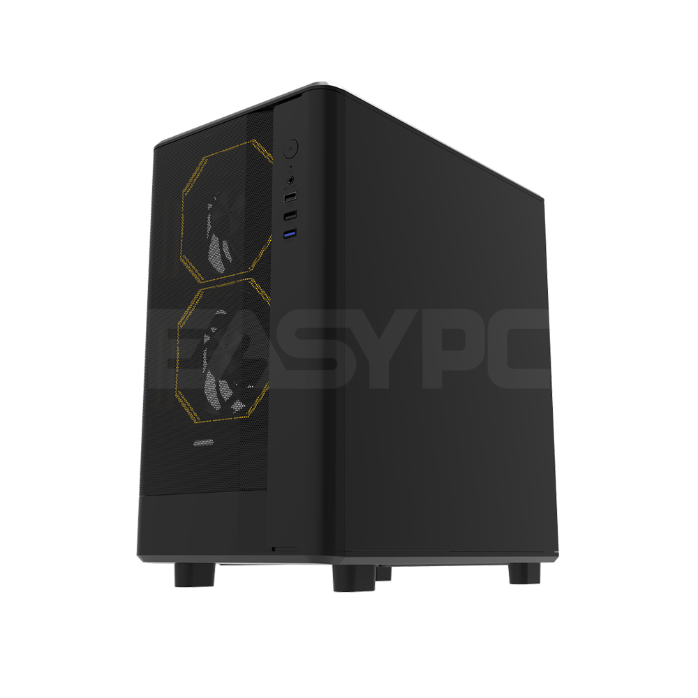 DarkFlash DB330M Mesh Micro ATX Tempred Glass Side Gaming PC Case Blac – EasyPC