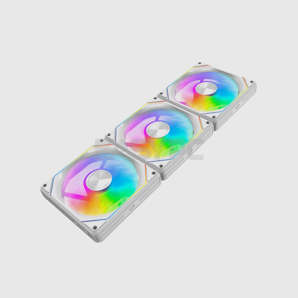 DarkFlash GAUSS G24 ARGB 3in1 Magnetic Splice Chassis Fan White – EasyPC