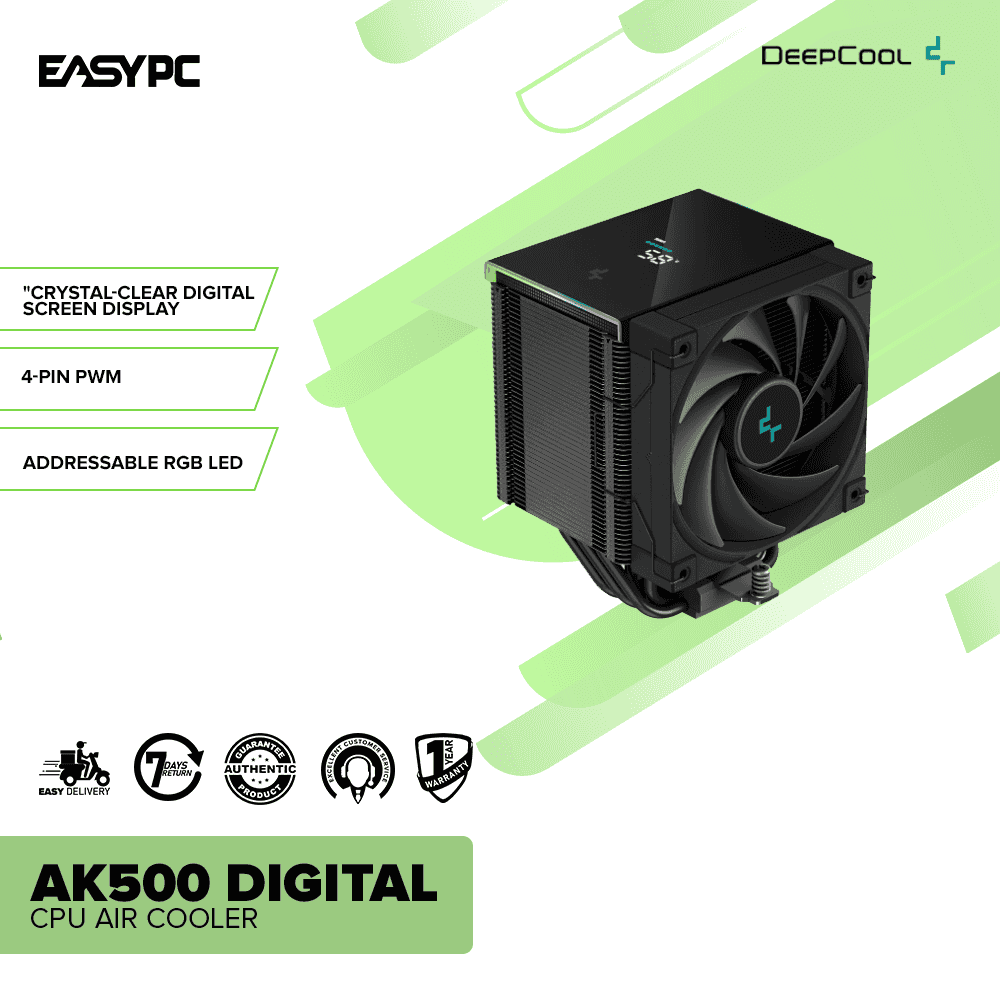 Deepcool AK500 Digital CPU Air Cooler – EasyPC