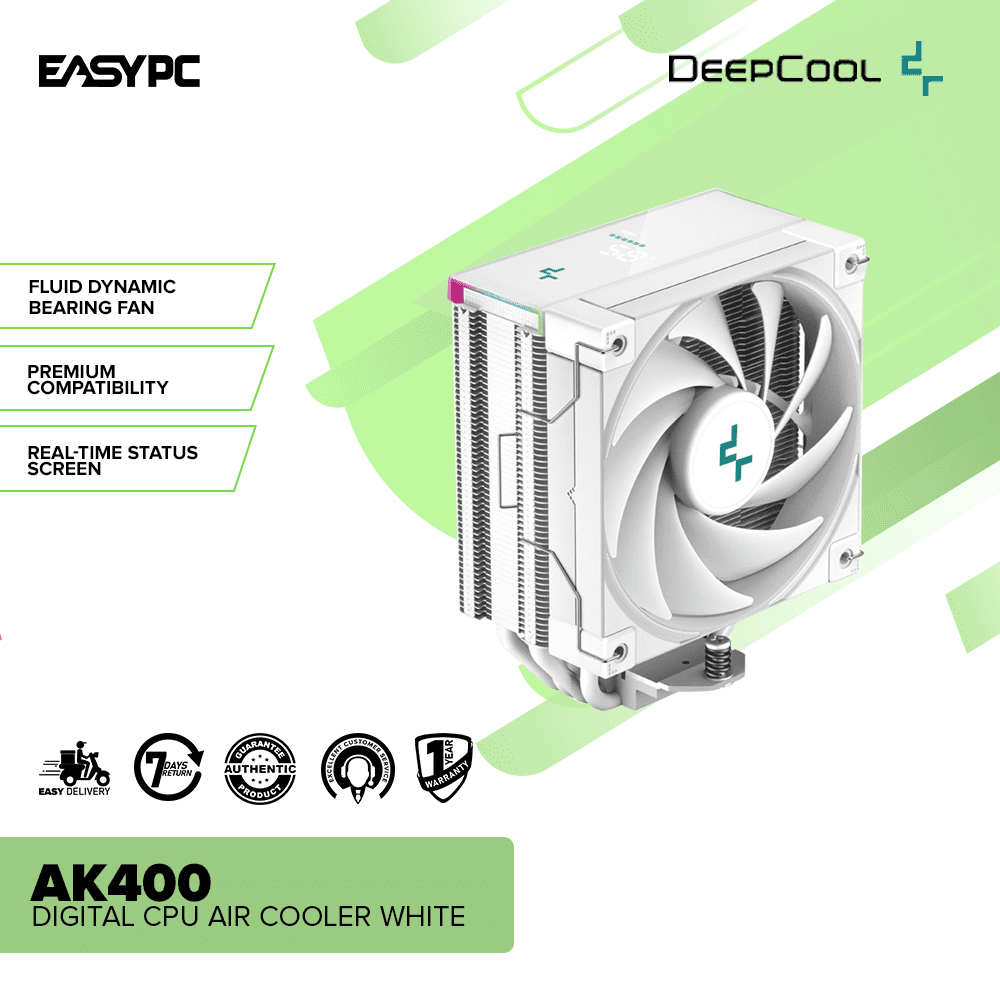 Deepcool AK400 Digital CPU Air Cooler white – EasyPC