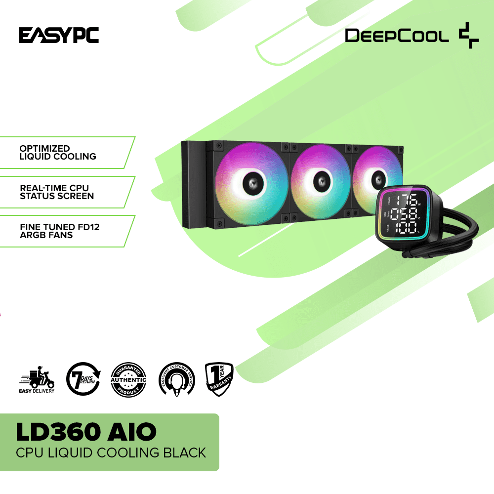 Deepcool LD360 AIO CPU Liquid Cooling Black – EasyPC
