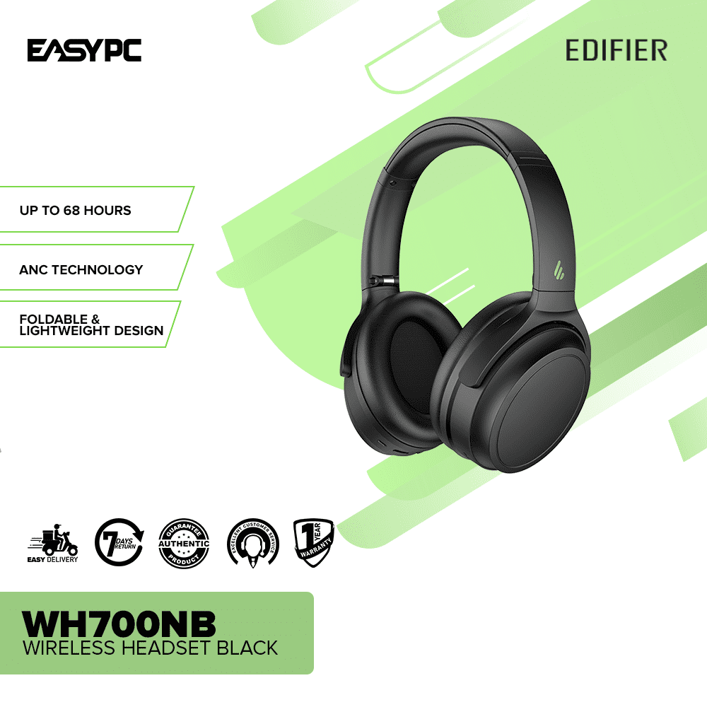 Edifier WH700NB Wireless Bluetooth Headset Black – EasyPC