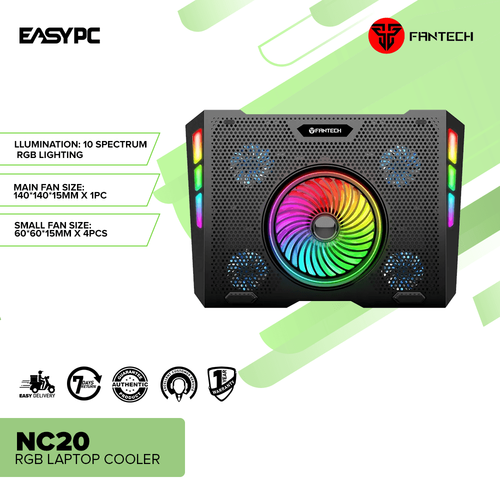 Fantech NC20 Rgb Laptop Cooler – EasyPC