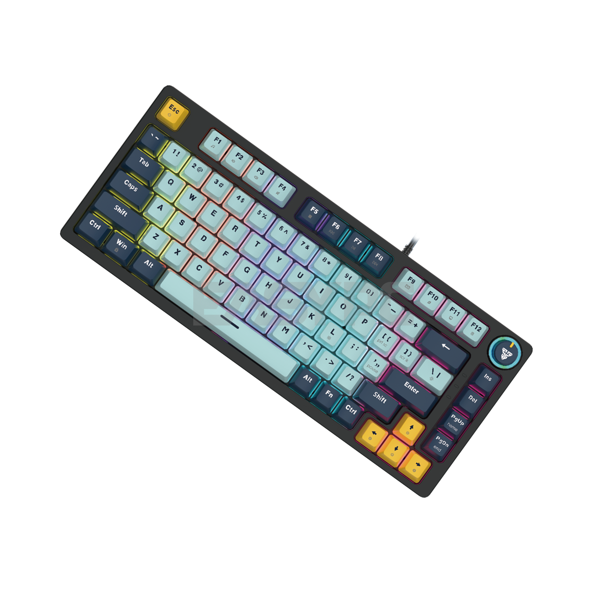 Fantech MK875 V2 Atom 81 Hot swappable 3pin Blue switch Mechanical Key ...