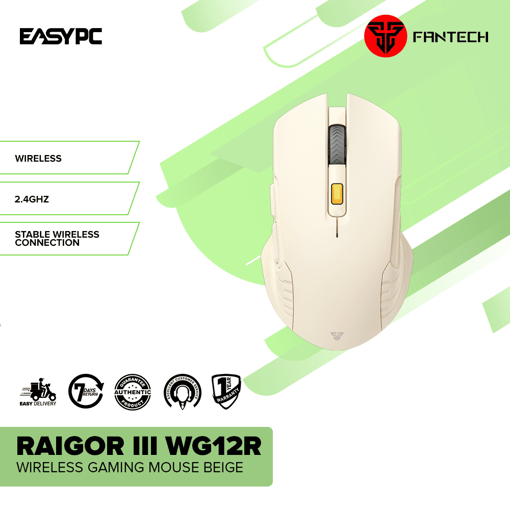 Fantech Raigor III WG12R Wireless Gaming Mouse Beige – EasyPC