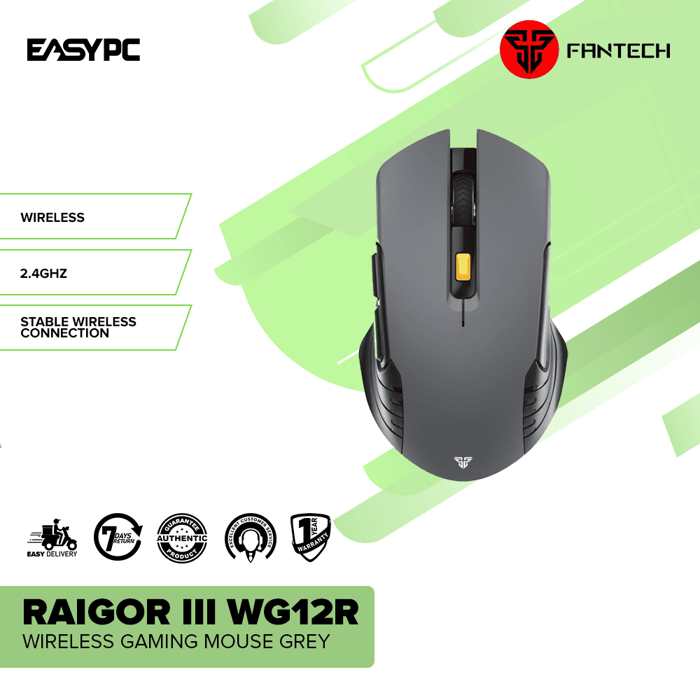Fantech Raigor III WG12R Wireless Gaming Mouse Grey – EasyPC