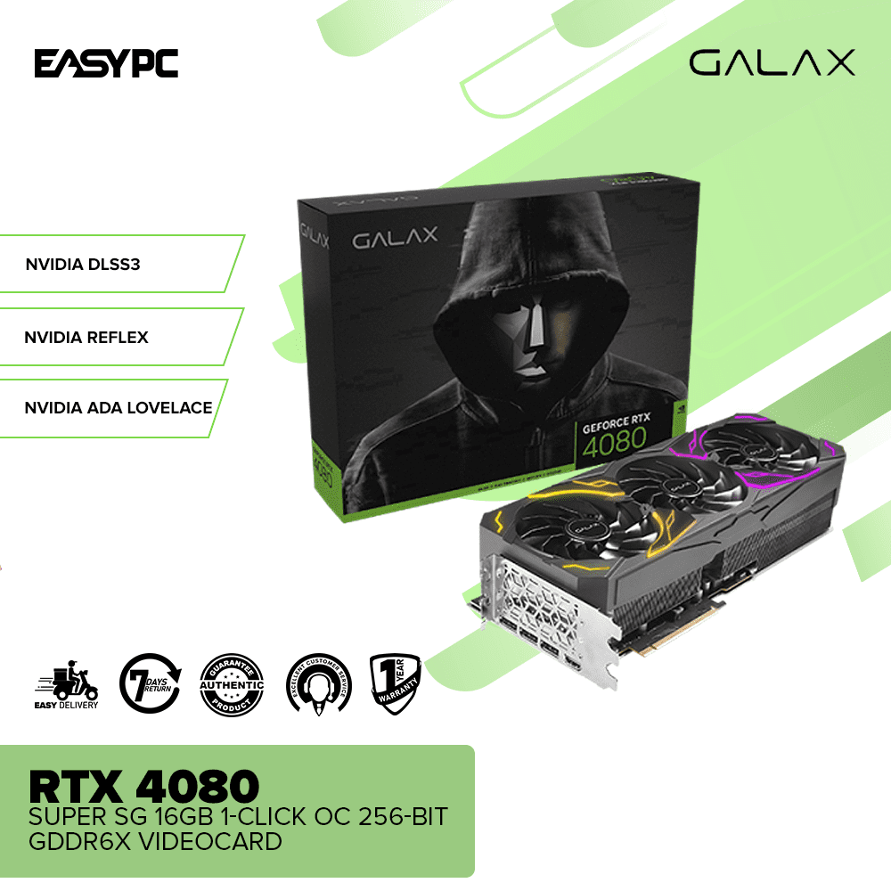 Galax RTX 4080 Super SG 16GB 1-Click OC 256-Bit GDDR6XSuper SG – EasyPC