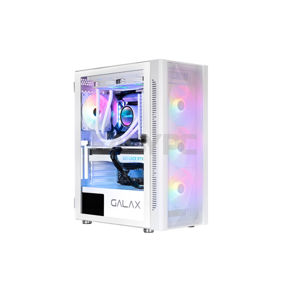 Galax Revolution 06 ATX Tempered Glass PC Case white – EasyPC