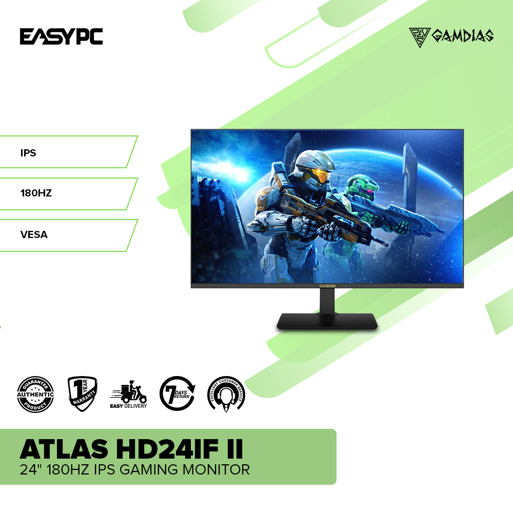 Gamdias Atlas HD24IF II 24" 180HZ IPS Gaming Monitor – EasyPC