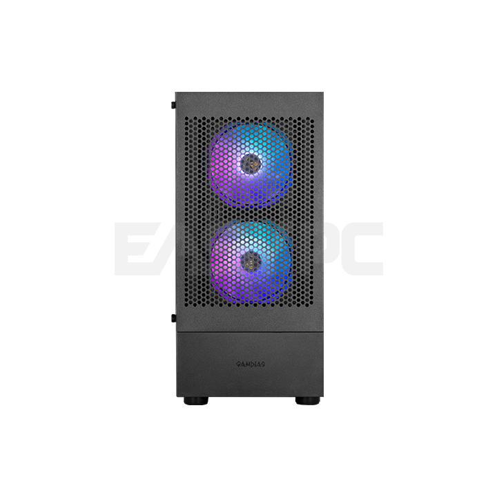 Gamdias Talos E3 Mesh Built-in ARGB Fan Mid Tower Gaming Case Black ...