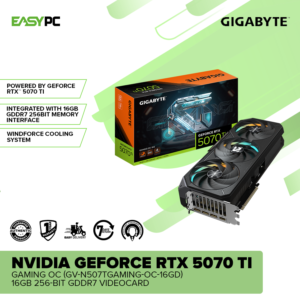 Gigabyte Nvidia GeForce GAMING OC (GV-N507TGAMING-OC-16GD) 16GB 256-bit ...