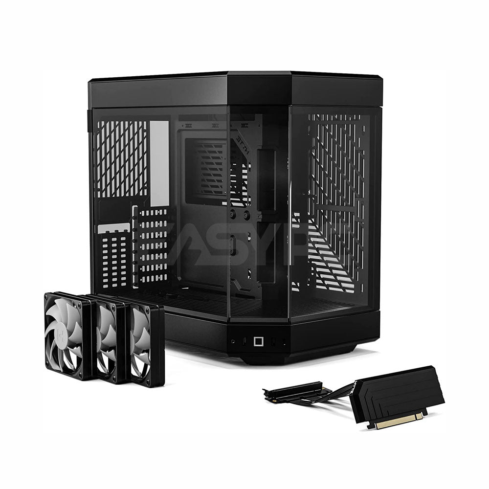 HYTE Y60 Dual Chamber Panoramic ATX Mid Tower Tempered Glass Gaming PC ...