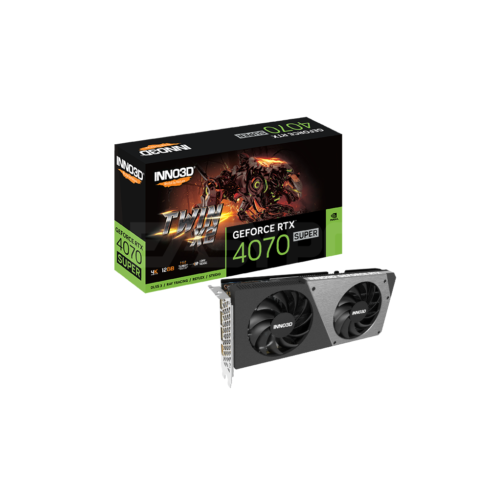 INNO3D NVIDIAÂ® GeForce RTXÂ™ 4070 Super Twin X2 12gb GDDR6X 192-bit V ...