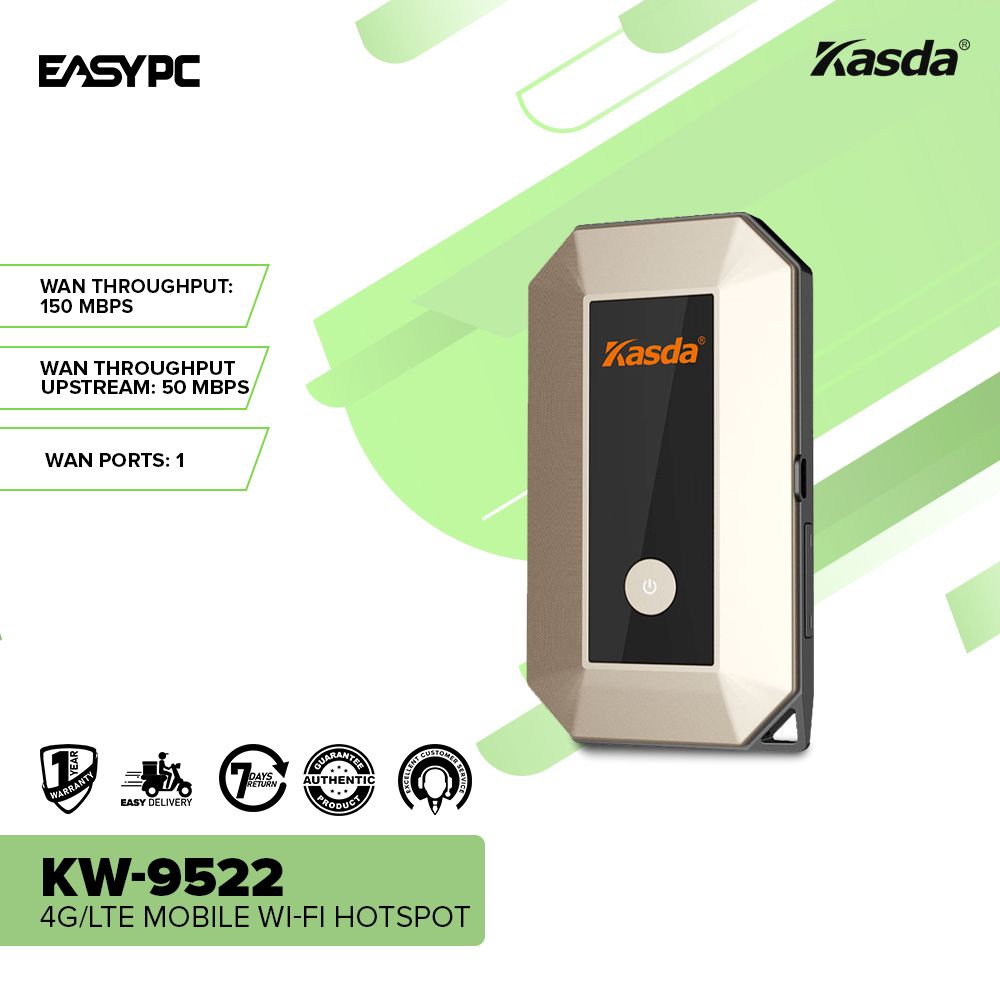 Kasda KW-9522 4G/LTE Mobile Wi-Fi Hotspot – EasyPC