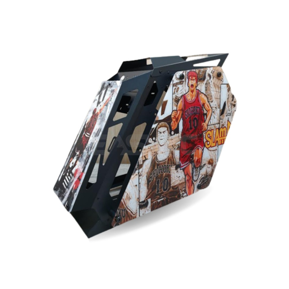 Keytech Cyborg SlumDunk Micro ATX Gaming PC Case Black – EasyPC