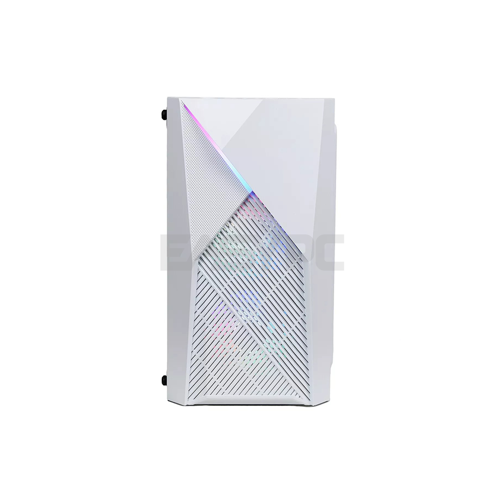 Keytech Storm Trooper with 2 ARGB Fan MATX Gaming Case White – EasyPC
