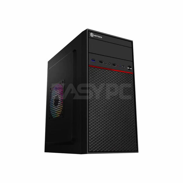 Keytech K1 Micro ATX Gaming PC Case Black – EasyPC