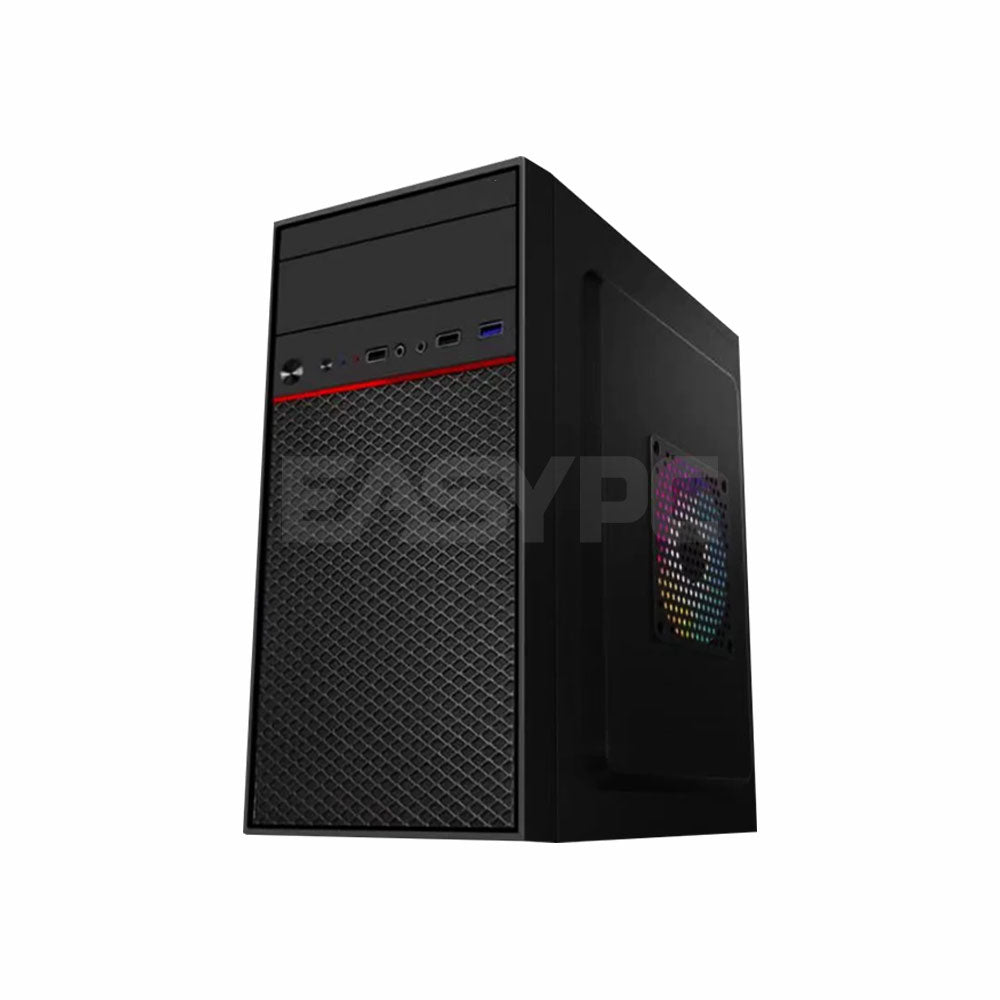 Keytech K1 Micro ATX Gaming PC Case Black – EasyPC
