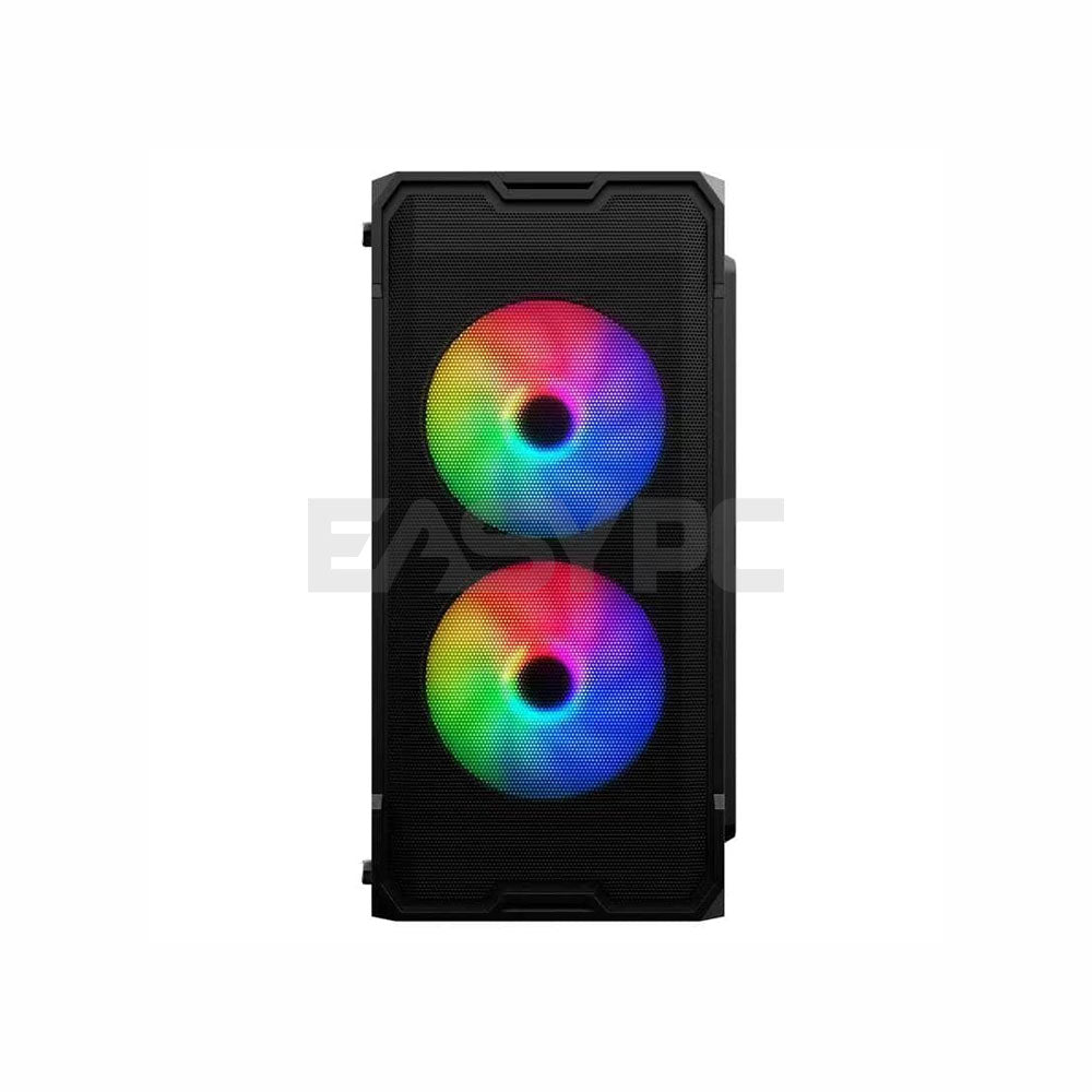 Keytech T-100 Tempered Glass Micro ATX Gaming PC Case Black – EasyPC