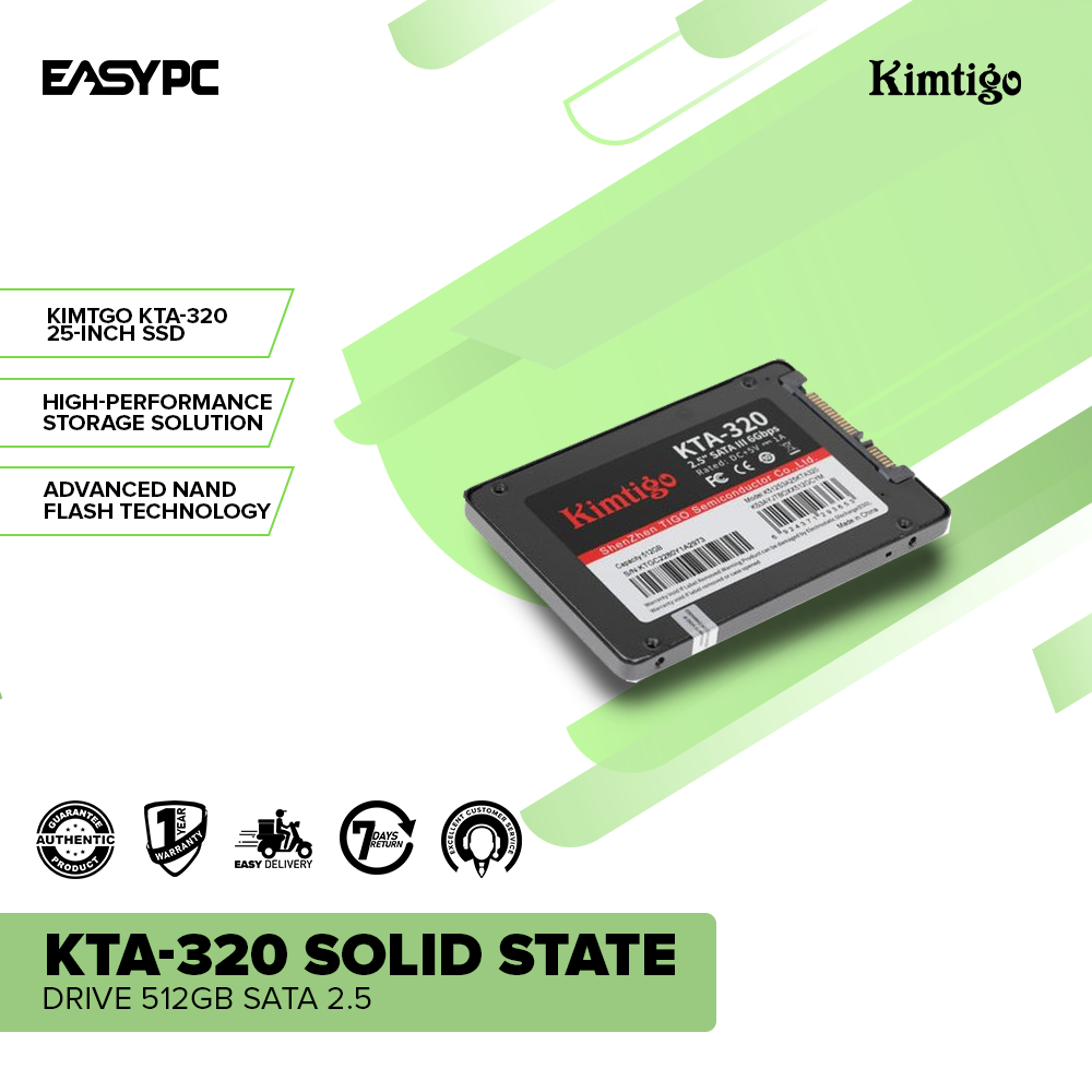 Kimtigo KTA-320 512GB SATA 2.5 Inch SSD – EasyPC