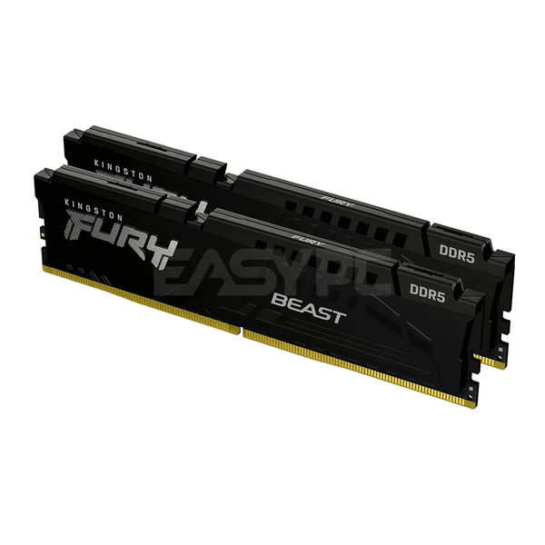 Kingston Fury Beast KF560C40BBK2-32 32GB 2x16 6000MT/s DDR5 Memory Bla ...