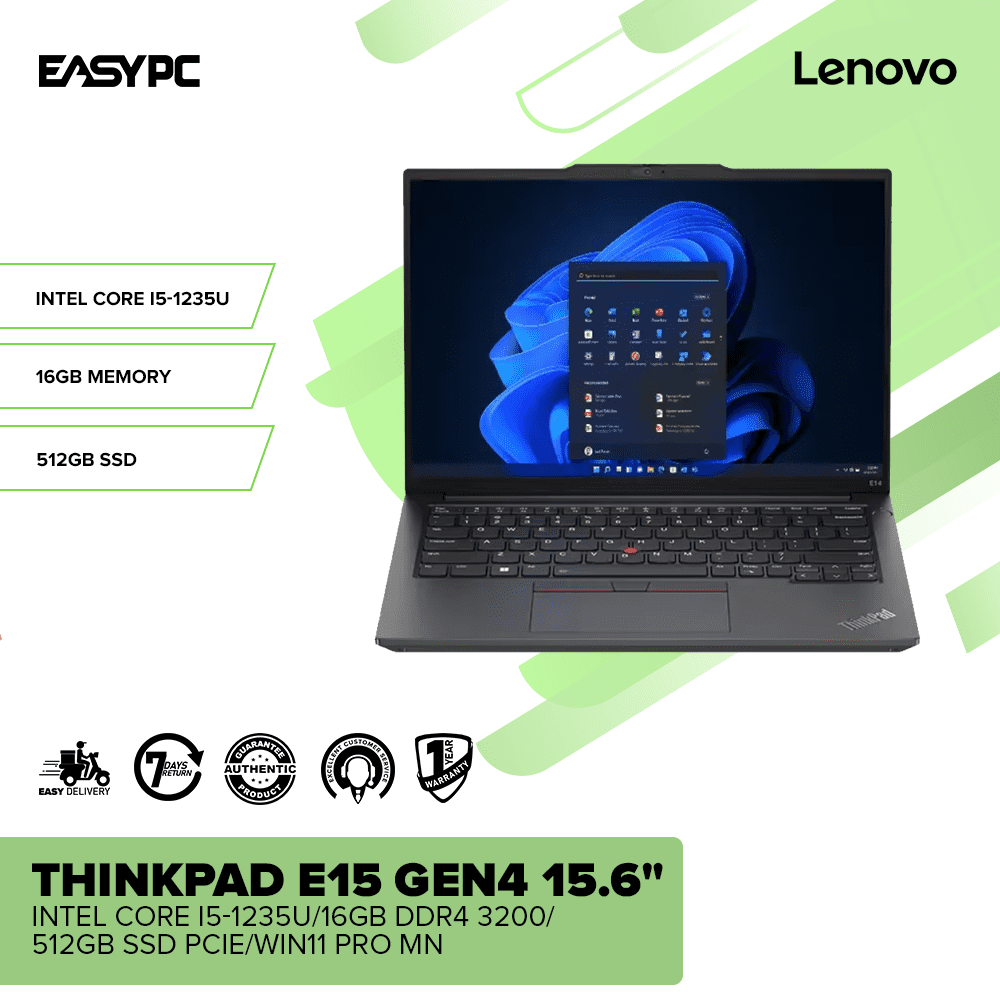 Lenovo ThinkPad E15 Gen4 15.6"" Intel Core i5-1235u/16GB DDR4 3200/512 ...