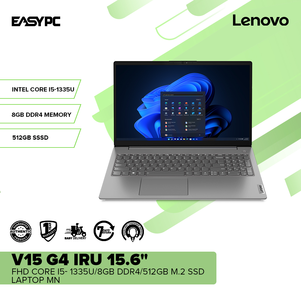 Lenovo V15 G4 IRU Business Laptop 15.6" Intel Core i5-1335U 8GB 512GB ...