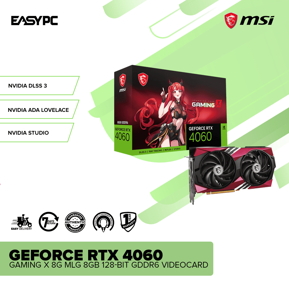 MSI NVIDIAÂ® GeForce RTXÂ™ 4060 Gaming X 8G MLG 8GB 128-bit GDDR6 Vide ...