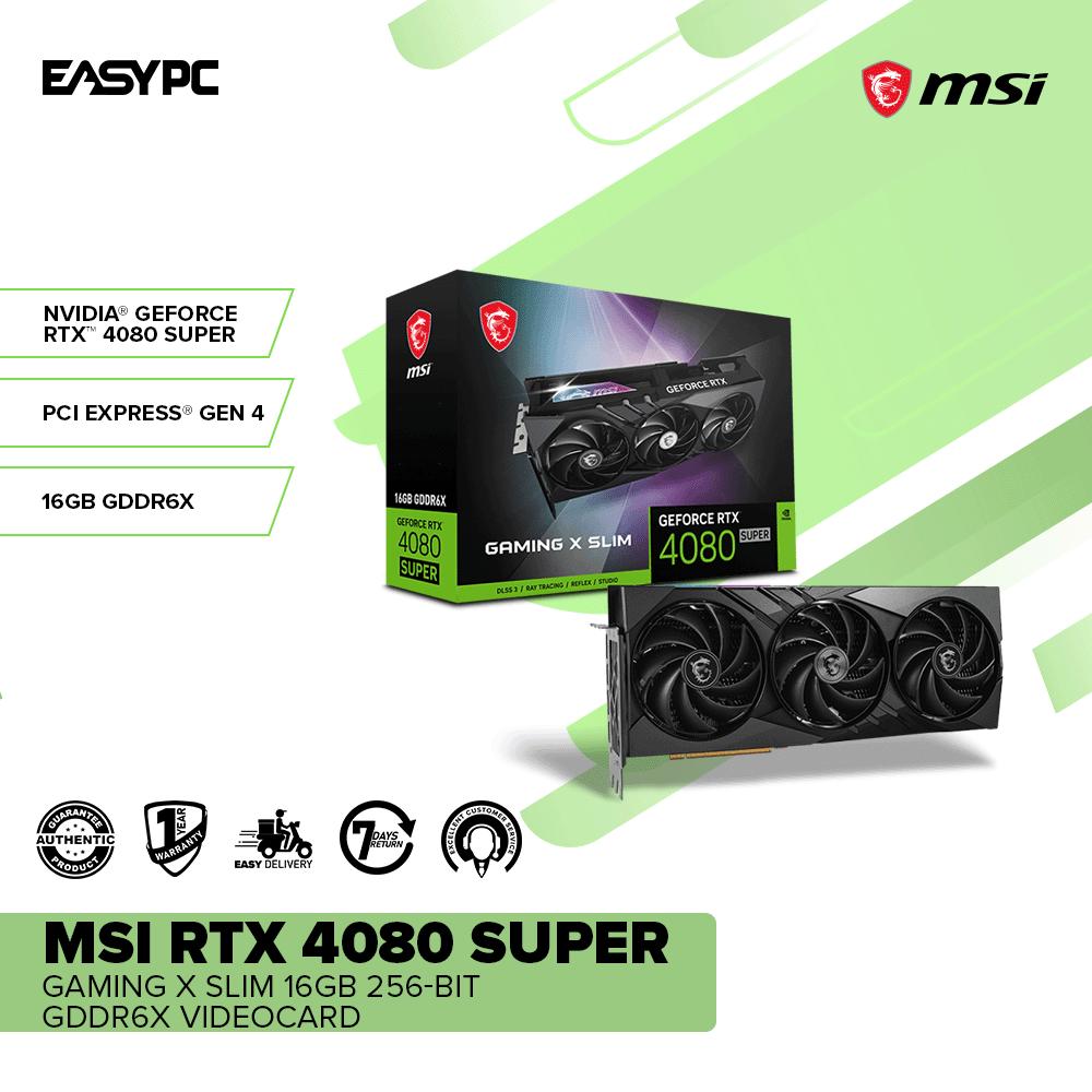 MSI GeForce RTX™ 4080 Super Gaming X Slim 16GB GPU – EasyPC