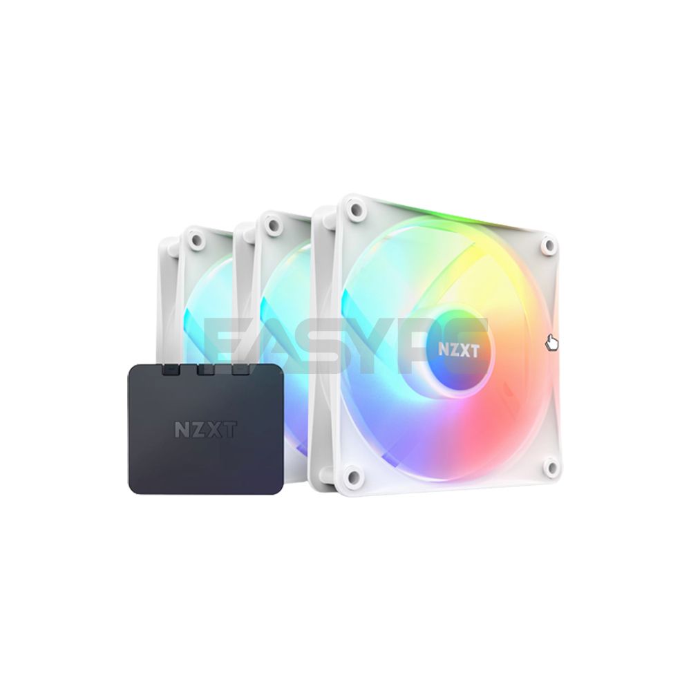 NZXT F120 RGB Core Triple Pack 3in1 Hub-Mounted RGB Fans & Controller ...