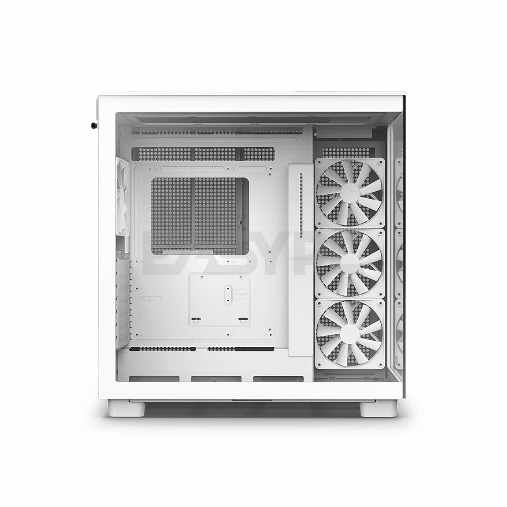 NZXT H9 Flow Mid Tower ATX Gaming PC Case White – EasyPC