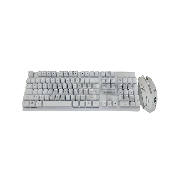 Nexion GK-140 USB Gaming Keyboard and Mouse White – EasyPC